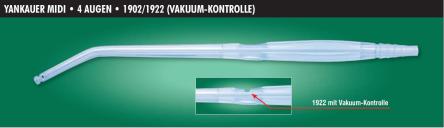 Yankauer Midi, 4 Augen, CH18, 0.27m